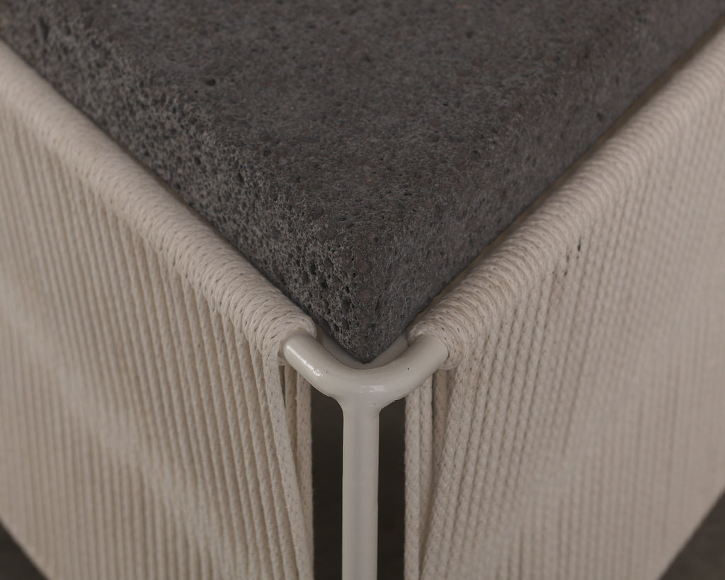 BCW OUTDOOR TRIANGLE PATIO TABLE BY LIKA MOORE, white – Blackman Cruz