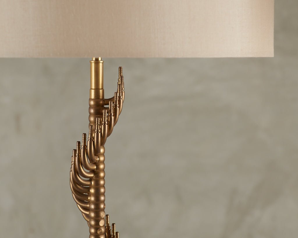 PAIR OF BABEL CONCEPTUAL EVOLUTION TABLE LAMPS BY GIANNI VALLINO ...