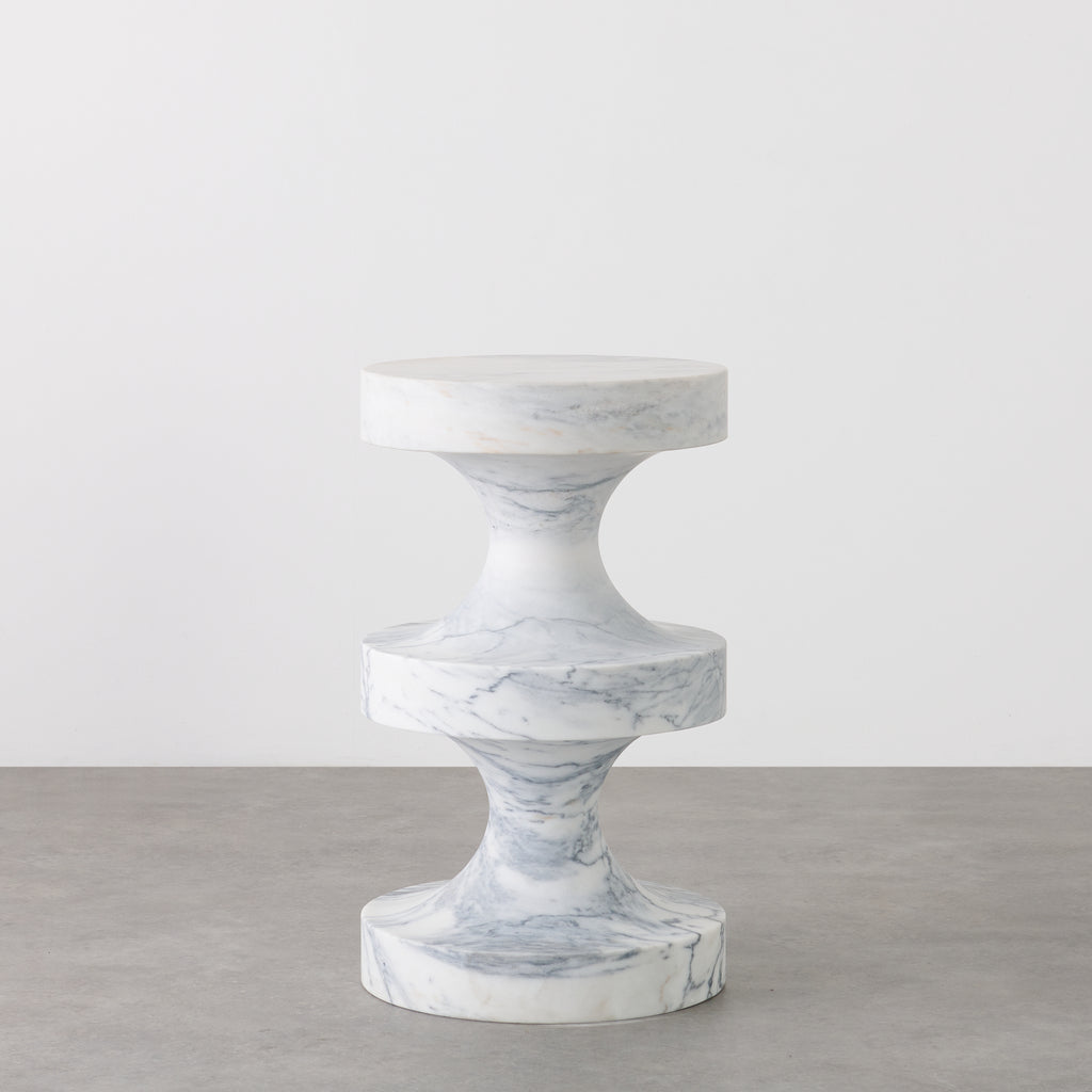 TRIPLE TIERED MARBLE SIDE TABLE(S) – Blackman Cruz
