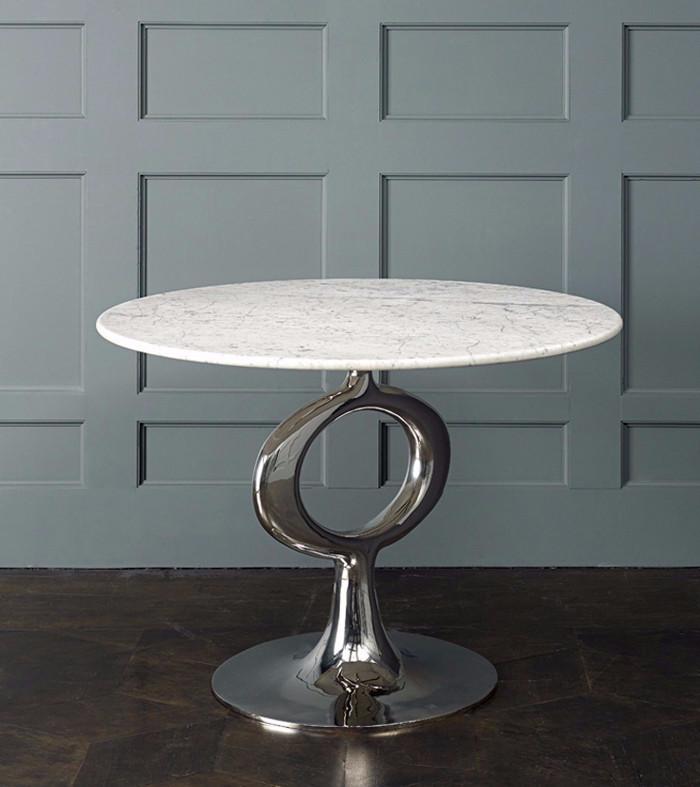 Op Round Table, Nickel plated – Blackman Cruz